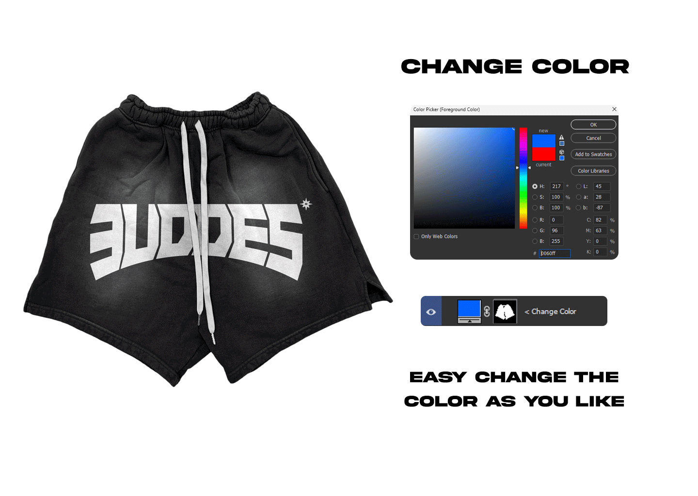 Washed Shorts Mockup V.2 - 3uddes