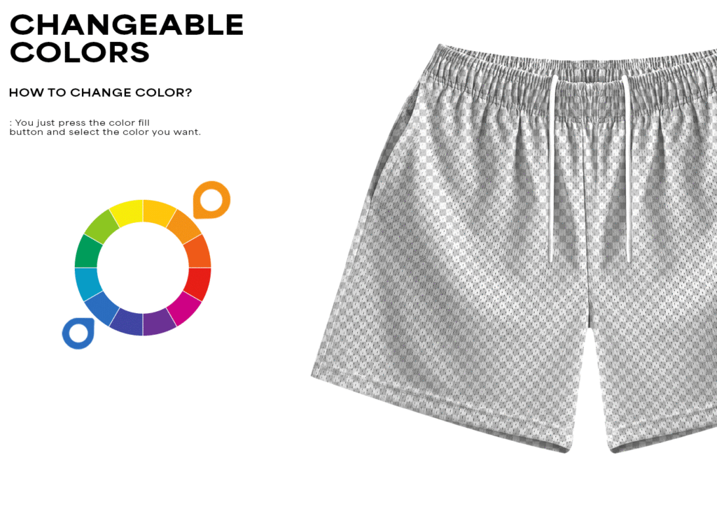 Mesh Shorts Mockup v.4 - 3uddes