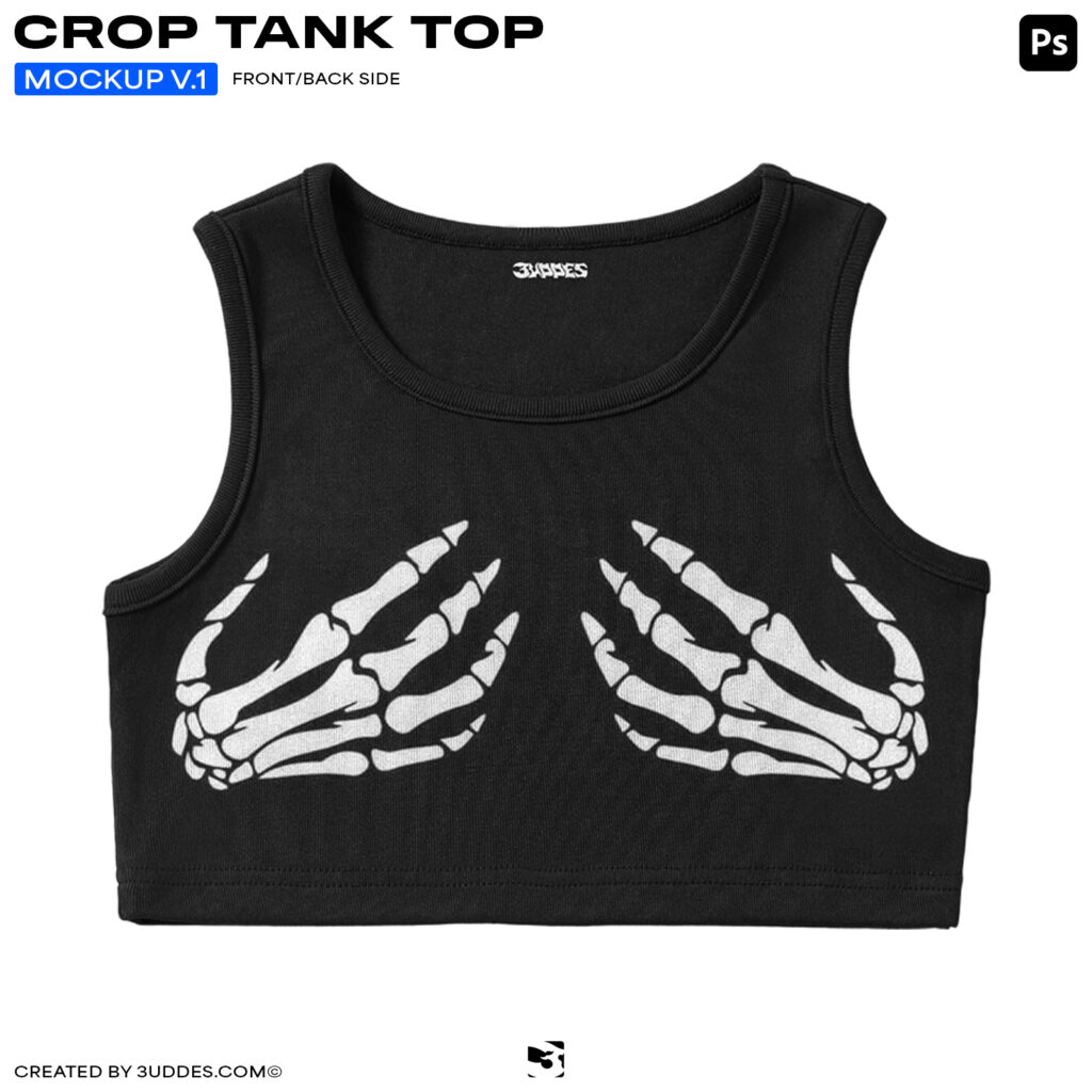 Crop Tank Top Mockup v.1 - 3uddes