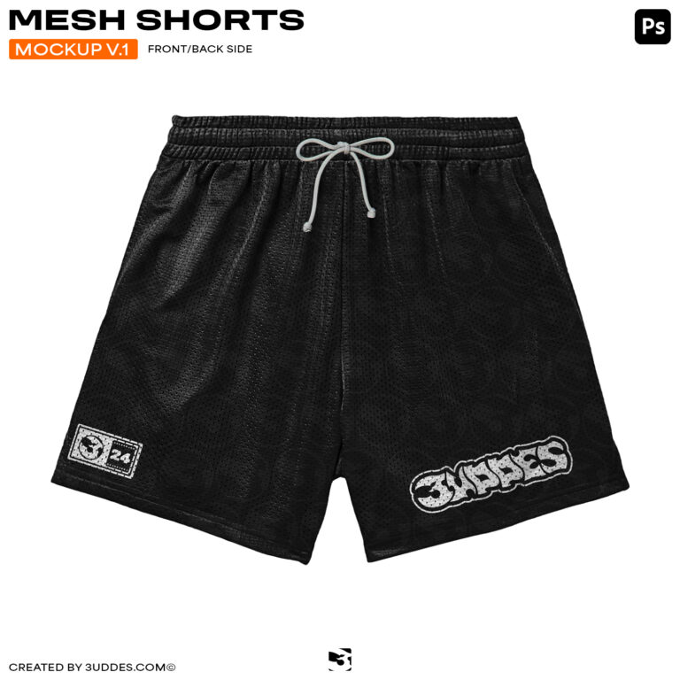 Mesh Shorts Mockup - 3uddes